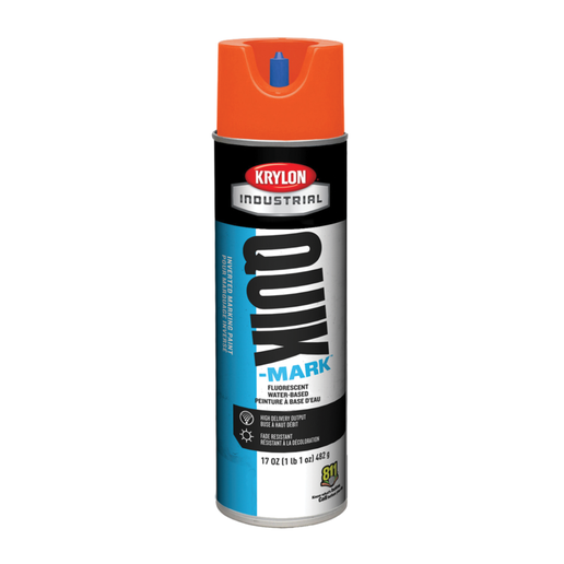 Krylon Quik-Mark Inverted Paint - Red Orange | Clark & Co. Hardscape Supply